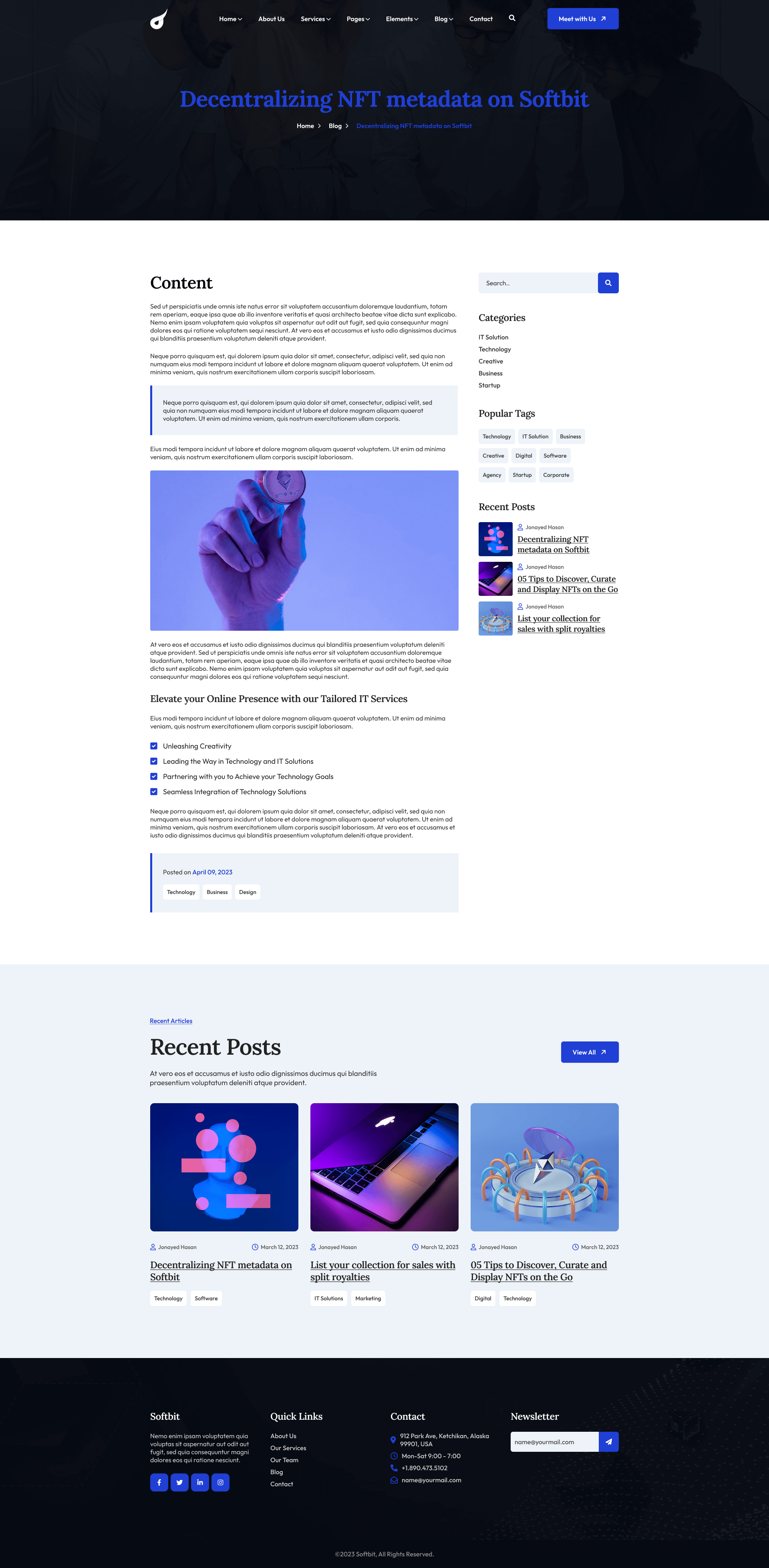 Softbit - Technology & IT Solutions Figma Template by theme_land | ThemeForest